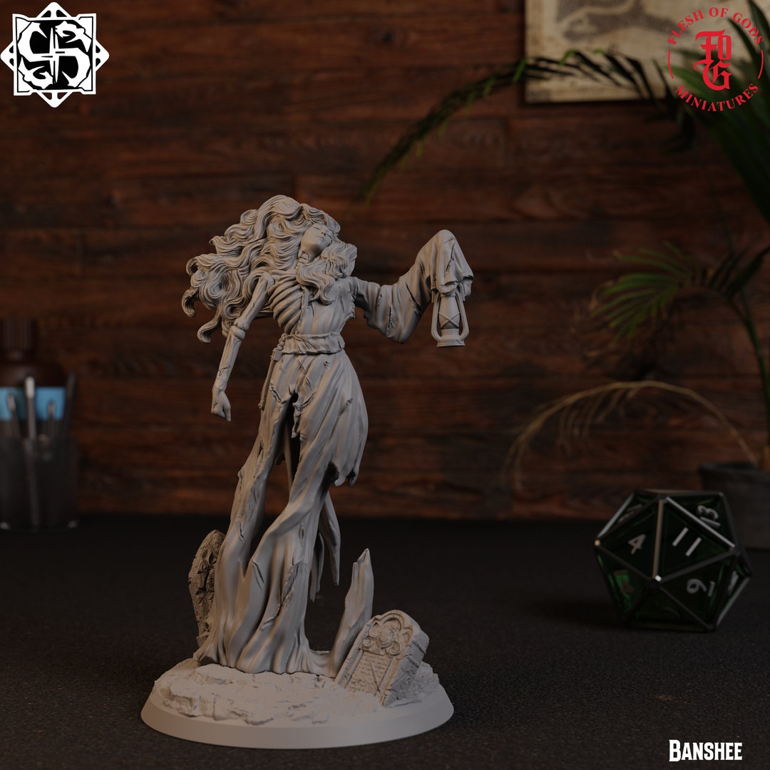 Banshee Fantasy Tabletop Miniature 28MM 100MM Dungeons and Dragons DND ...