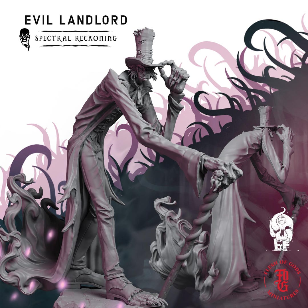 Evil Landlord | Fantasy Tabletop Miniature - 28MM - 100MM | Dungeons ...