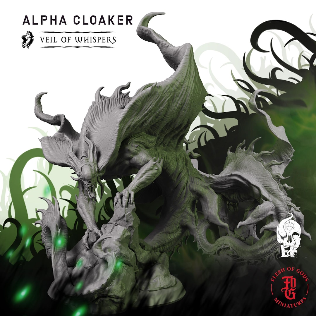 Alpha Cloaker | Fantasy Tabletop Miniature - 28MM - 54MM | Dungeons and ...