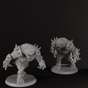 Bugbears 3D Printed Fantasy Tabletop Miniatures 28MM 100MM Dungeons and ...