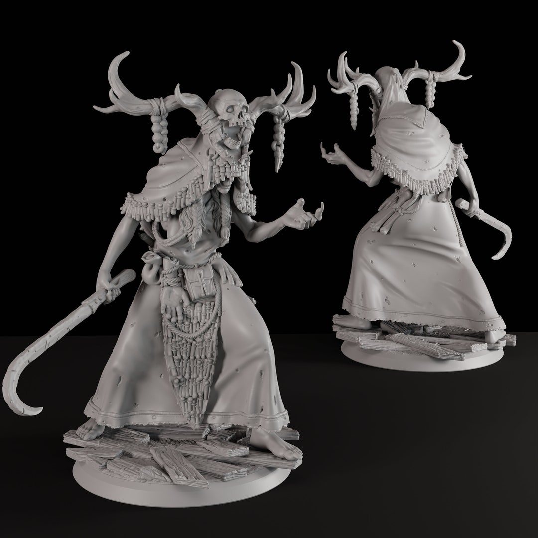 Night Hag Fantasy Tabletop Miniature 28MM 100MM Dungeons and Dragons ...