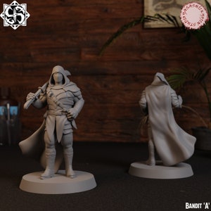 Bandits | 3D Printed Fantasy Tabletop Miniatures - 28MM - 100MM ...