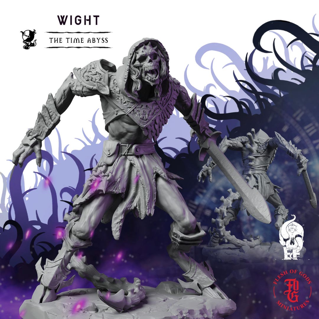 Wight | Fantasy Tabletop Miniature - 28MM - 100MM | Dungeons and ...