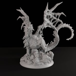 Ancient Time Dragon 3D Printed Fantasy Tabletop Miniature 28MM 45MM ...