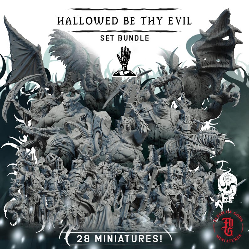 Hallowed Be Thy Evil SET BUNDLE | Fantasy Tabletop Miniatures - 28MM ...