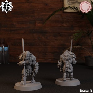 Bugbears | 3D Printed Fantasy Tabletop Miniatures - 28MM - 100MM ...