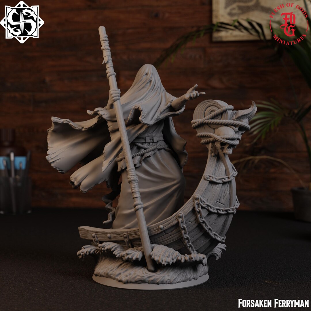 Forsaken Ferryman | Fantasy Tabletop Miniature - 28MM - 100MM ...