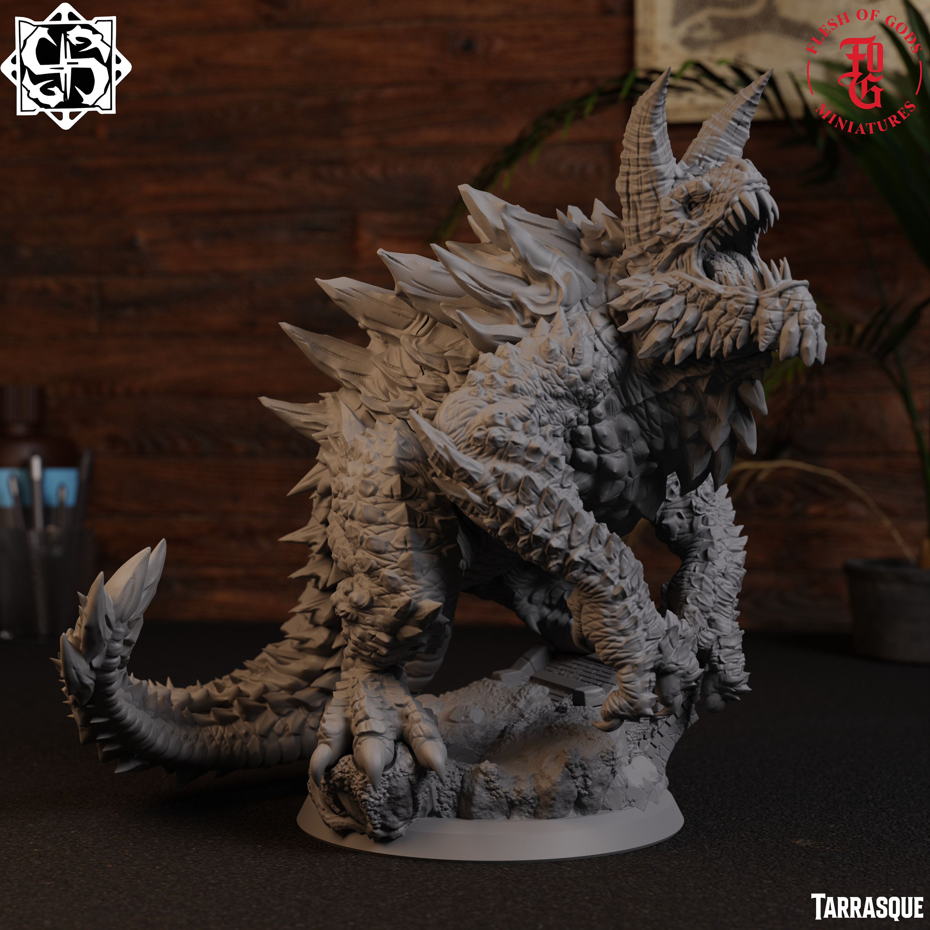 Tarrasque Fantasy Tabletop Miniature 28MM 36MM Dungeons and Dragons DND ...