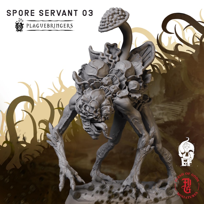 Spore Servants | Fantasy Tabletop Miniature - 28MM - 100MM | Dungeons ...