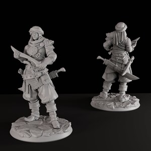 Desert Mercenary Fantasy Tabletop Miniature 28MM 100MM Dungeons and ...