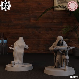 Bandits | 3D Printed Fantasy Tabletop Miniatures - 28MM - 100MM ...