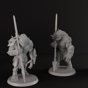 Bugbears 3D Printed Fantasy Tabletop Miniatures 28MM 100MM Dungeons and ...