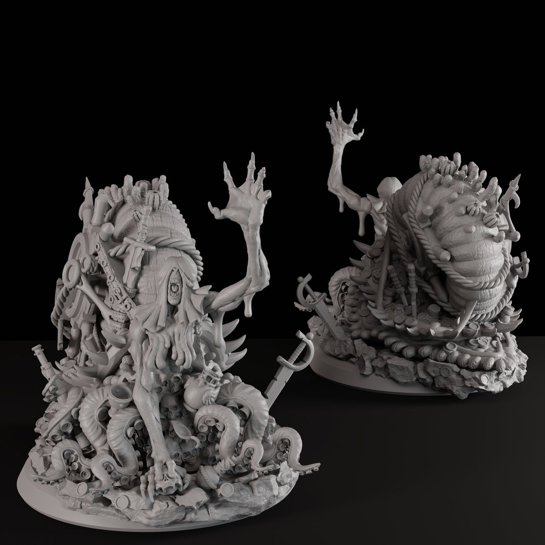Sea Hag Fantasy Tabletop Miniature 28MM 54MM Dungeons and Dragons DND ...