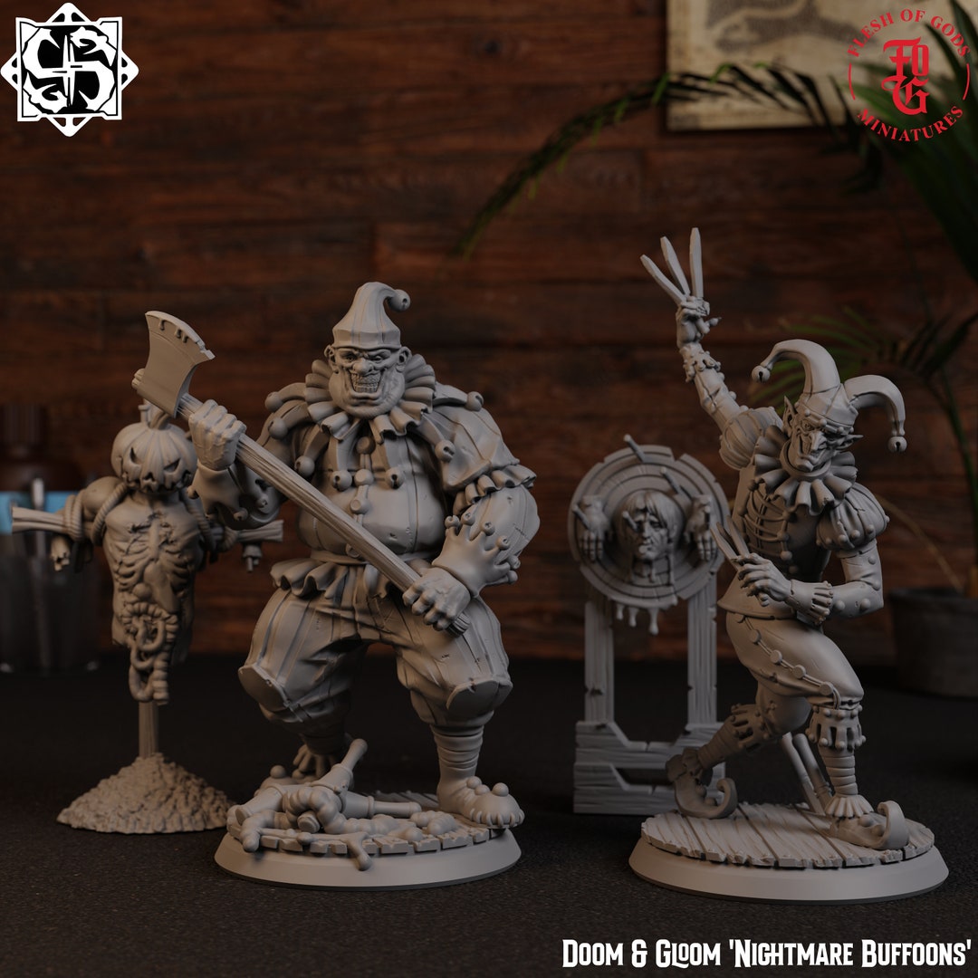 Doom & Gloom - Nightmare Buffoons | Fantasy Tabletop Miniature - 28MM ...