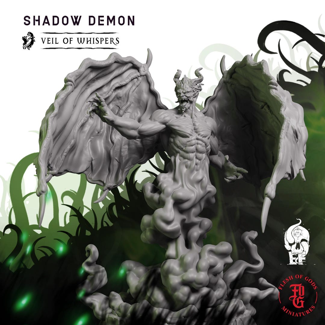 Shadow Demon | Fantasy Tabletop Miniature - 28MM - 54MM | Dungeons and ...