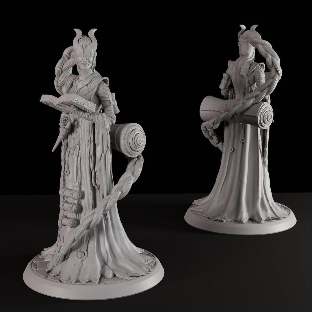Cursed Oracle Fantasy Tabletop Miniature 28MM 100MM Dungeons and ...