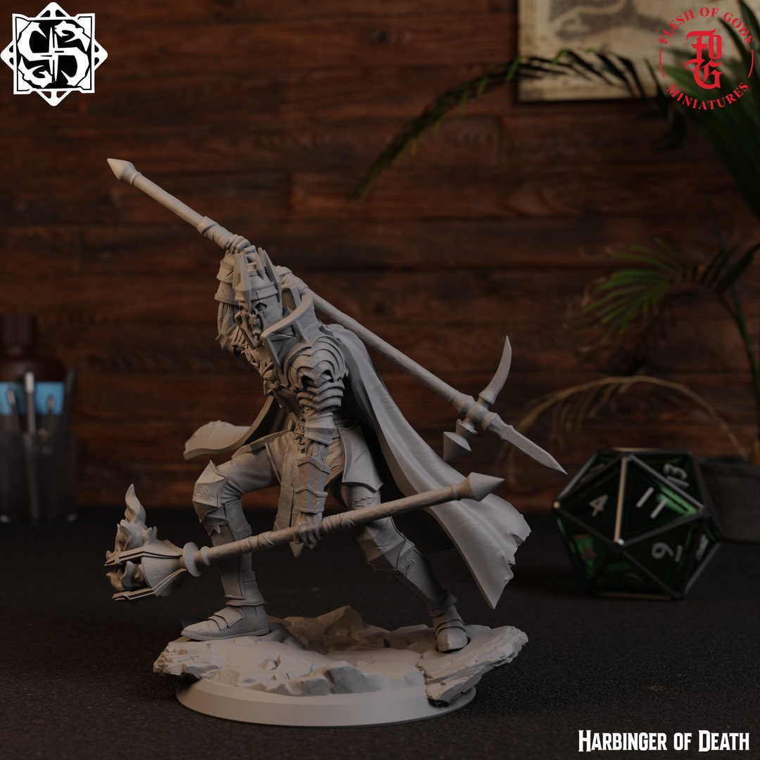 Harbinger of Death Fantasy Tabletop Miniature 28MM 100MM Dungeons and ...