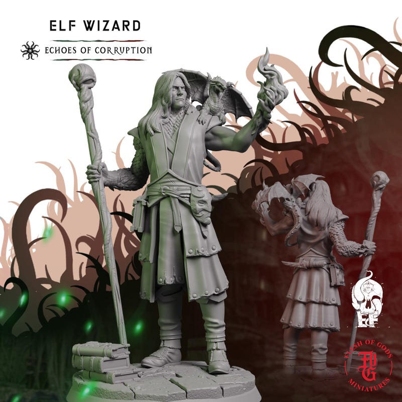 Painted 28mm Wizard - Etsy UK