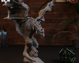 Wyvern Biped Dragon Outstanding 3D Printed Fantasy Tabletop Miniatures ...