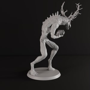 Wendigo 3D Printed Fantasy Tabletop Miniature 28MM 100MM Dungeons and ...