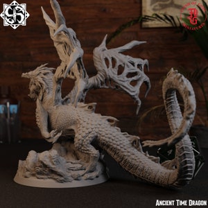Ancient Time Dragon | 3D Printed Fantasy Tabletop Miniature - 28MM ...