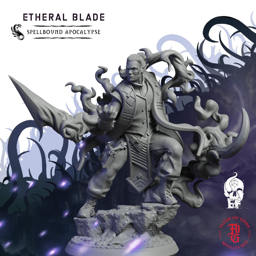 Ethereal Blade | Fantasy Tabletop Miniature - 28MM - 100MM | Dungeons ...