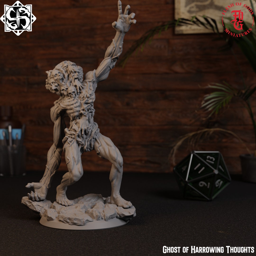 Ghost of Harrowing Thoughts Fantasy Tabletop Miniature 28MM 100MM ...