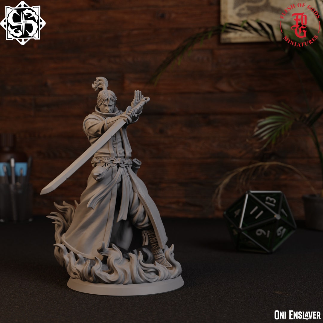Oni Enslaver | Fantasy Tabletop Miniature - 28MM - 100MM | Dungeons and ...