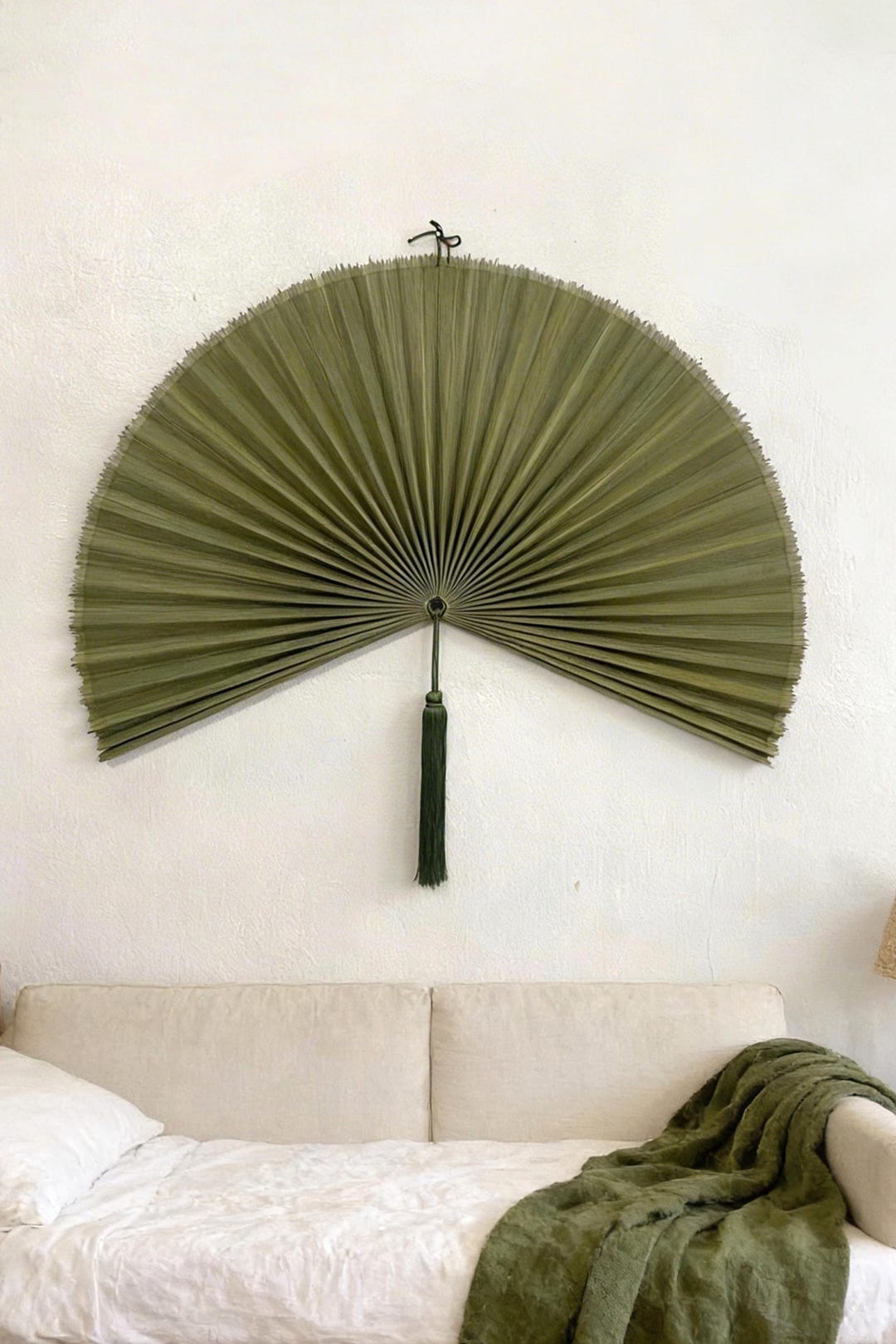 Oversized Bamboo Fan Wall Decor, Large Folding Fan Wall Hanging, Giant ...