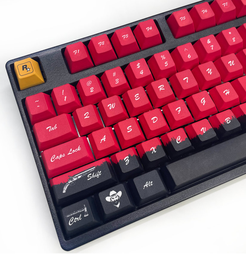 Red Dead Redemption 2 Keycaps 108 Key Set - Etsy Denmark