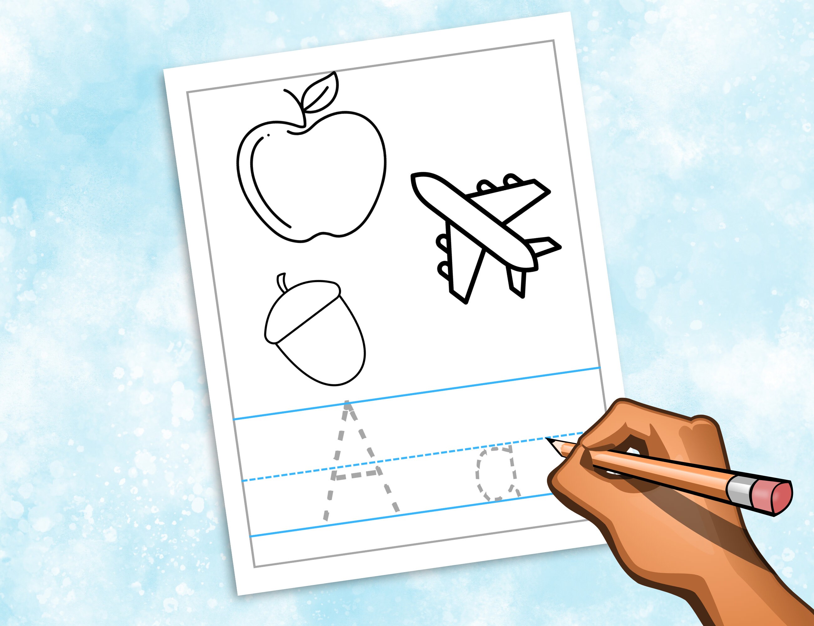 Alphabet Tracing Printable, A to Z Letters, Upper and Lower Case ...