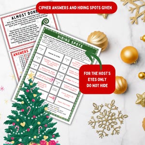 Elf Scavenger Hunt for Kids, Elf Treasure Hunt, Indoor Christmas Elf ...