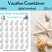 Vacation Countdown Printable, Kids Trip Countdown, Travel Planning, 30 ...