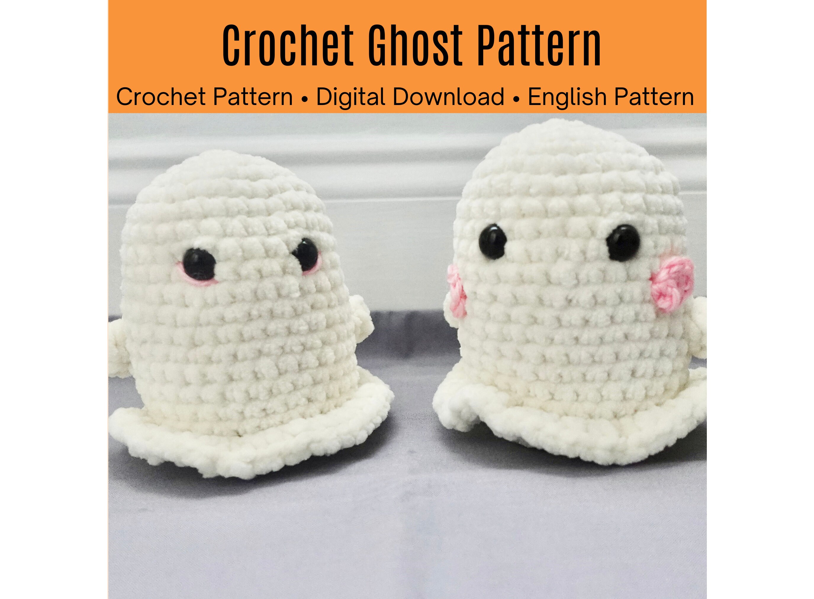 Ghost Crochet Pattern, PDF Download, Toy Crochet Pattern, Beginner ...