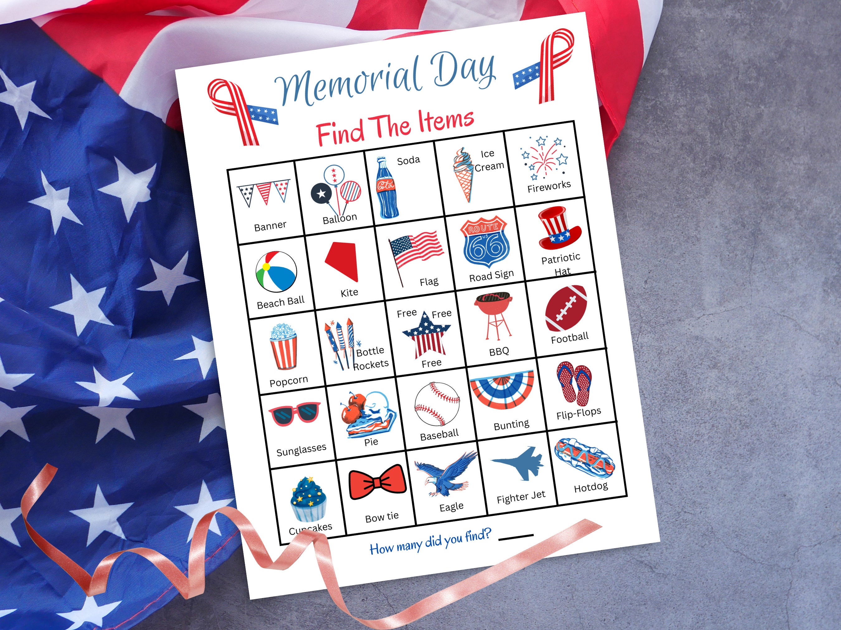 Memorial Day Printable Games, Patriotic Games, Instant Download ...
