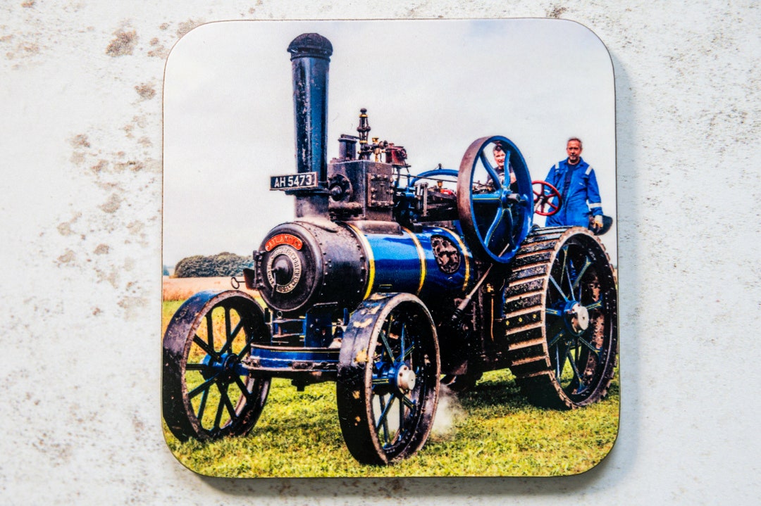 Steam and Diesel Traction Engine Square Coasters 9cm X 9cm - Etsy UK