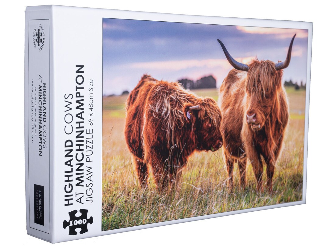 Highland Cows 1000 Piece Jigsaw Puzzle and Large 500 Pieces - Etsy