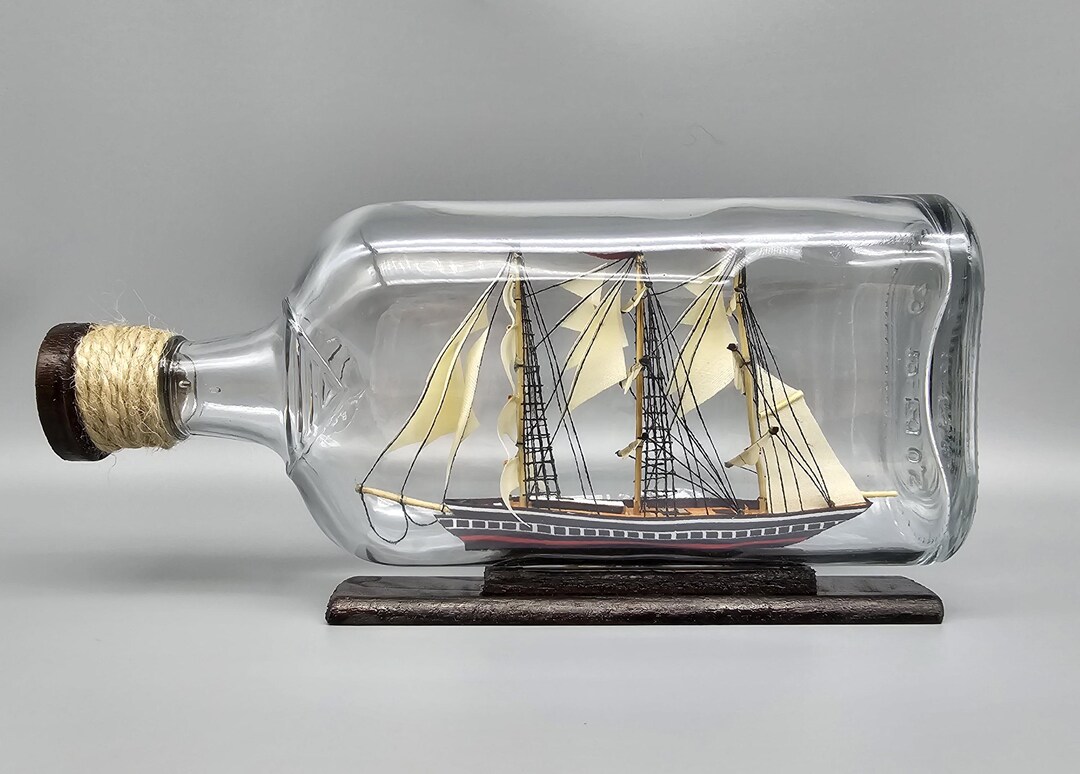 Handmade Ship in a Bottle – Eco-friendly Nautical Gift, Personalized ...