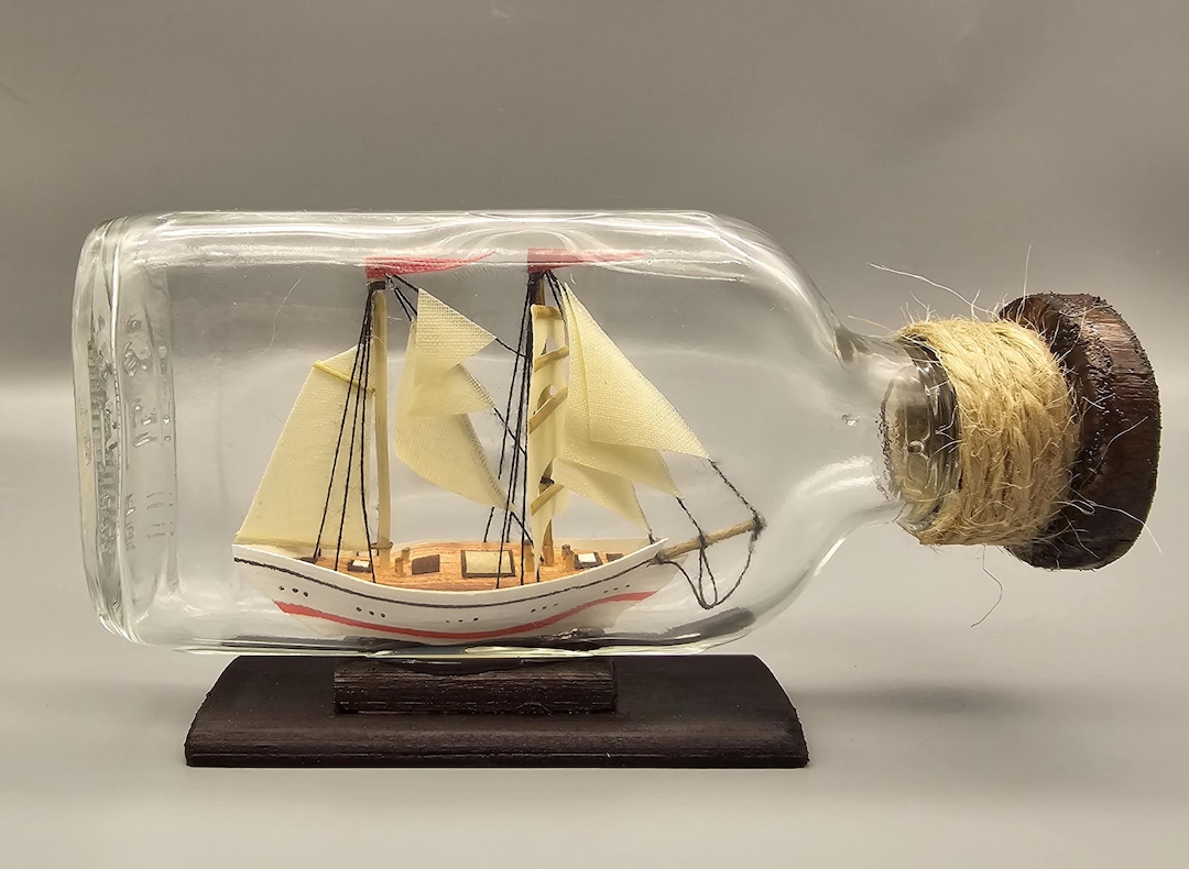 Ship in Bottle, Decoration, Nautical, Personalization for Free,100 Ml ...
