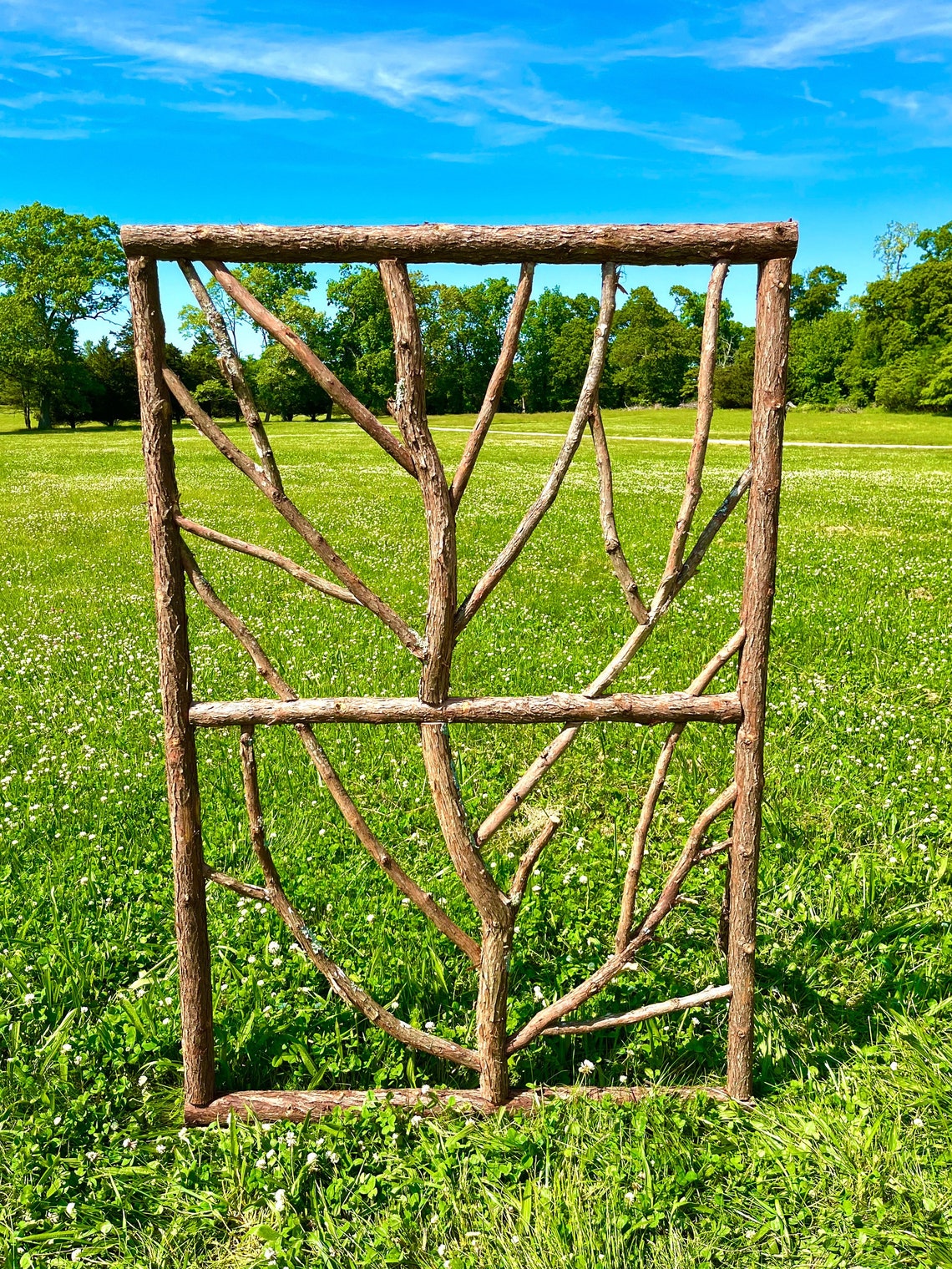 Rustic Gate - Tall Fallen Tree Design - Etsy