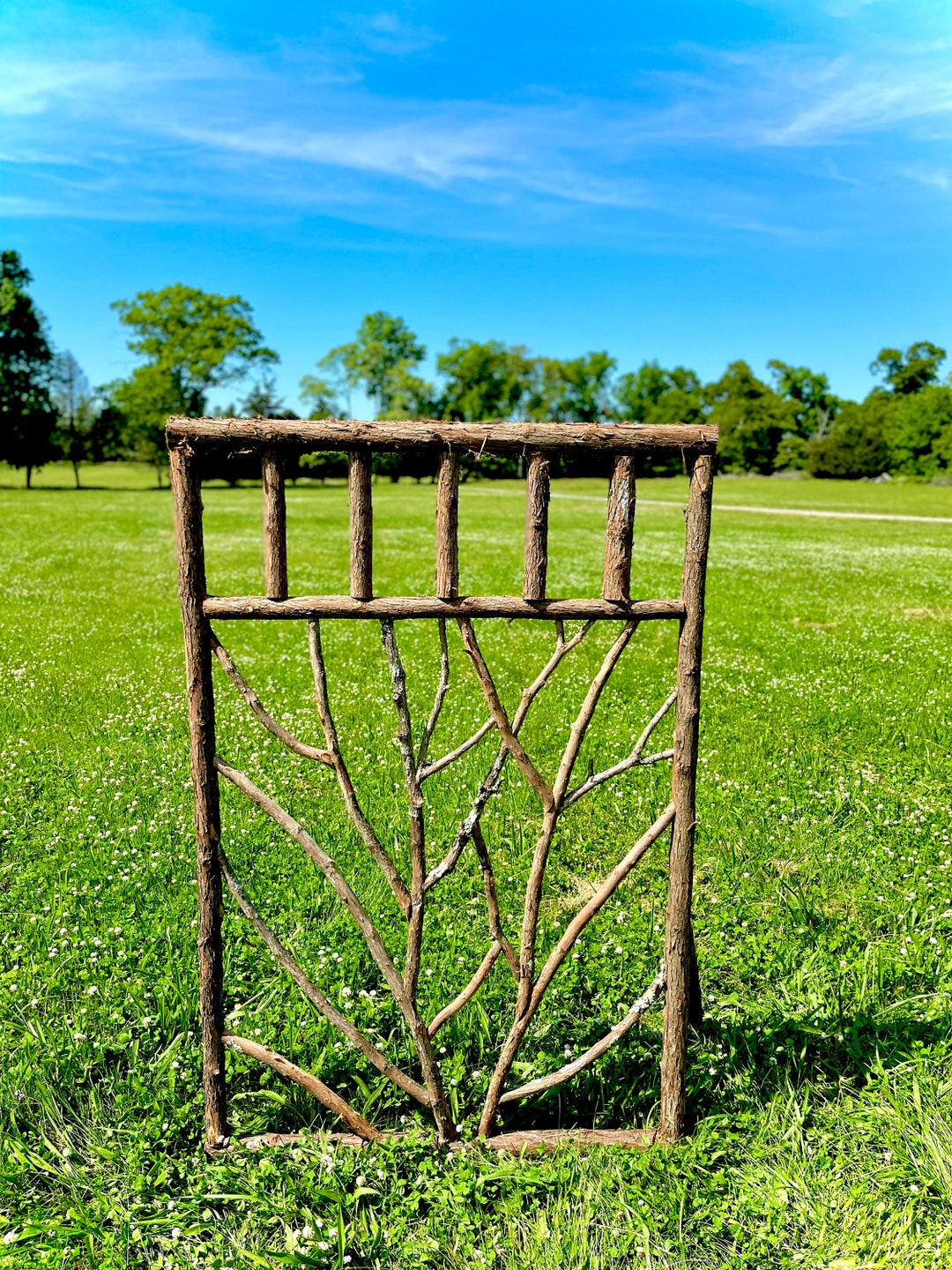 Rustic Gate - Rising Tree Design - Etsy