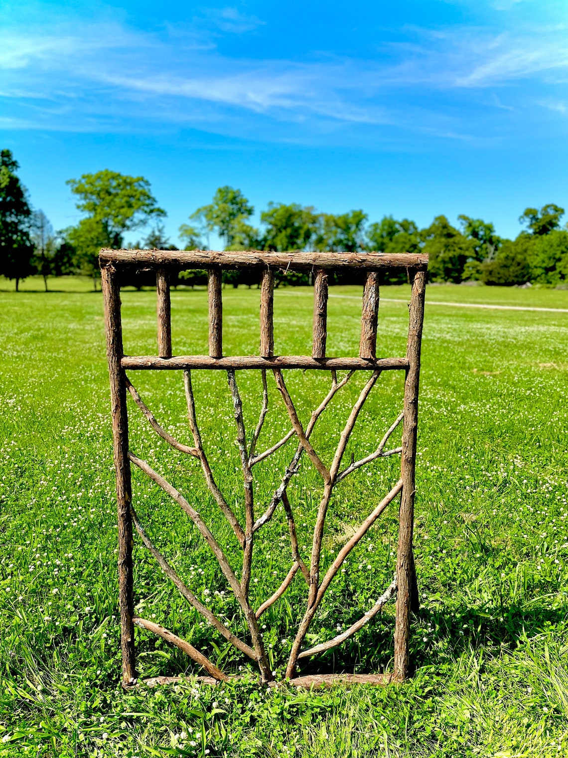 Rustic Gate - Rising Tree Design - Etsy