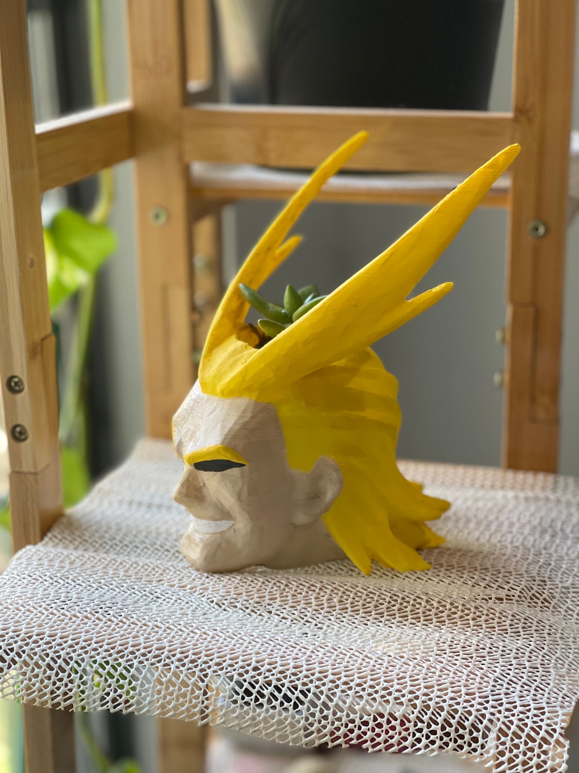 Superhero Head Pot Plant Custom Succulent Stand Indoor Inches - Etsy