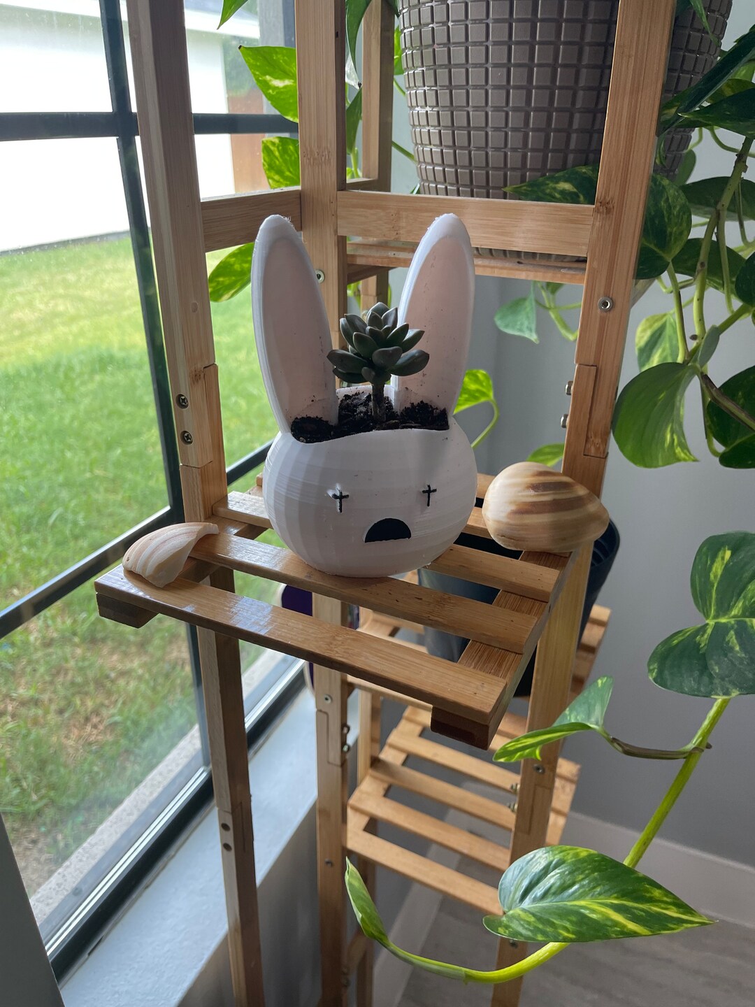 Rabbit Pot Plant Custom Succulent Stand Indoor Inches Tall - Etsy