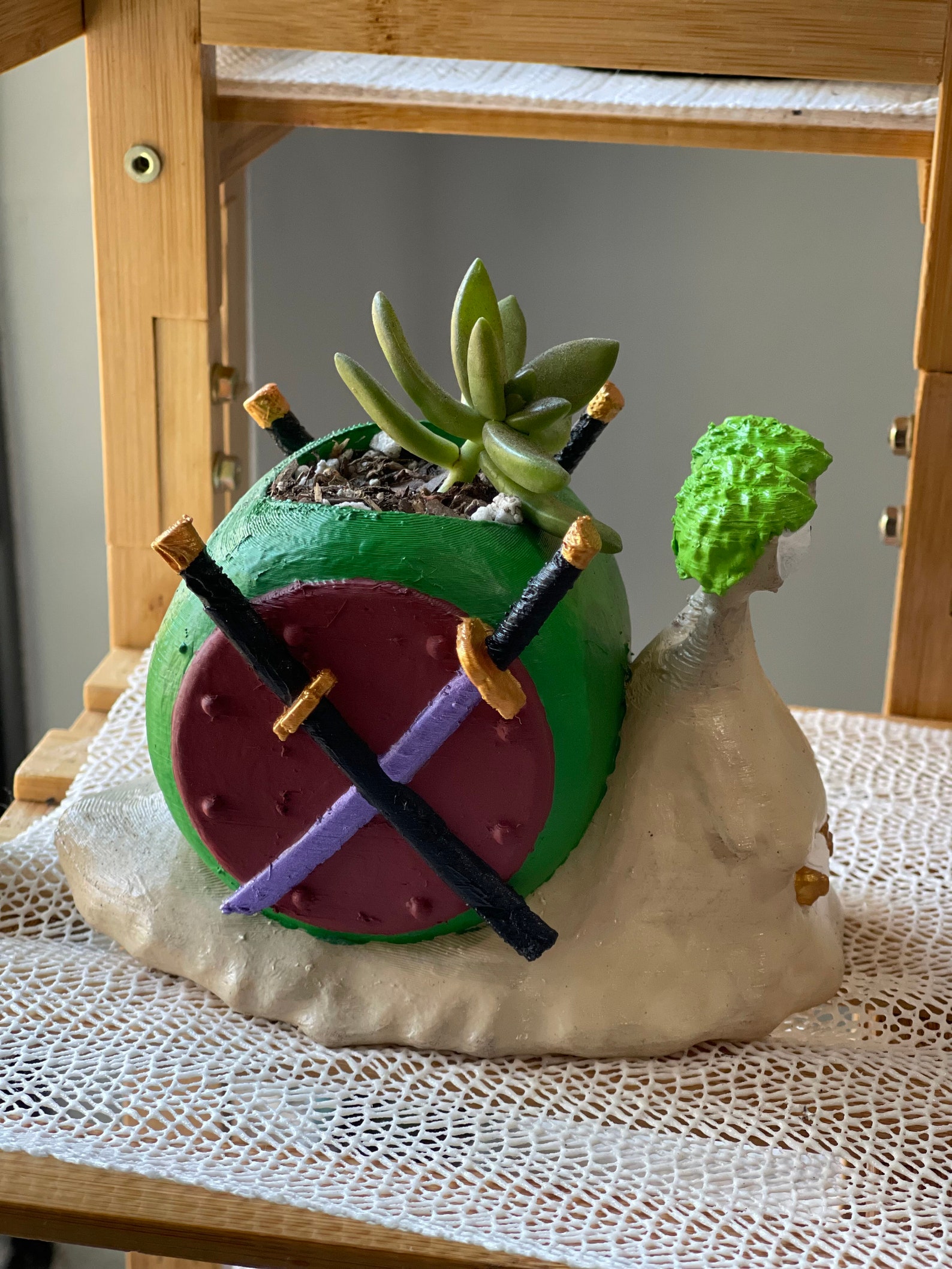 Snail 3 Pot Plant Custom Succulent Stand Indoor Inches Tall - Etsy