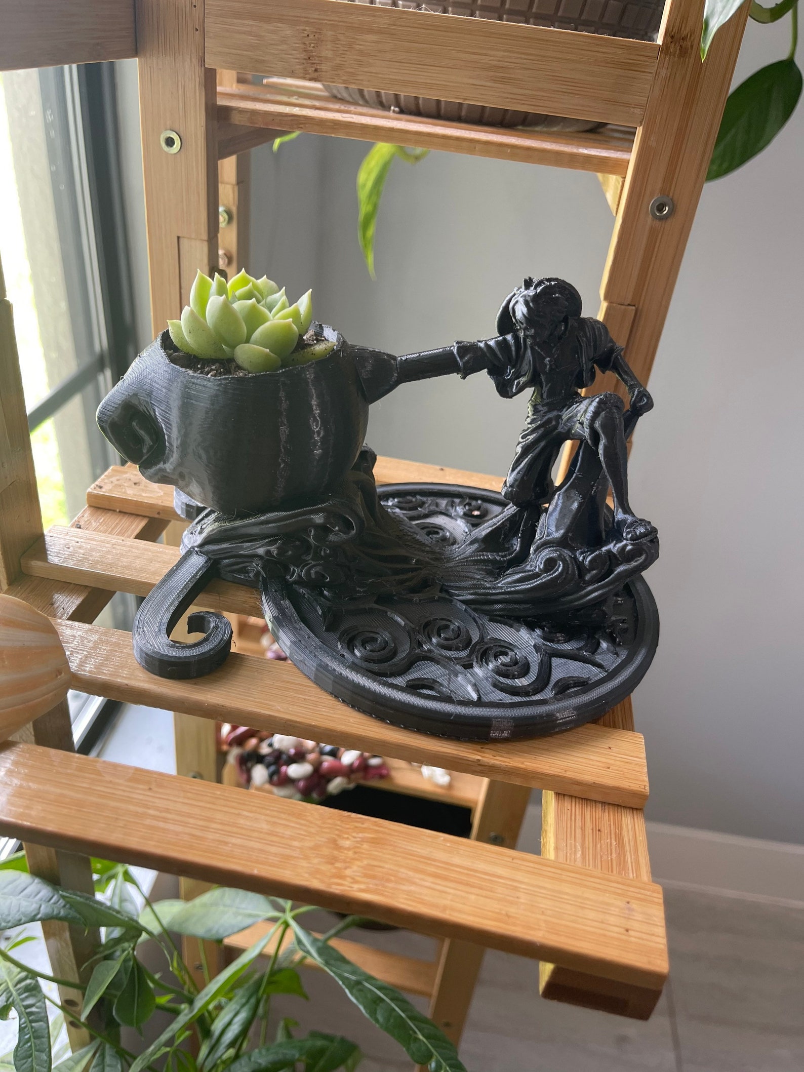 One Anime L Pot Plant Custom Succulent Stand Indoor Inches Tall - Etsy