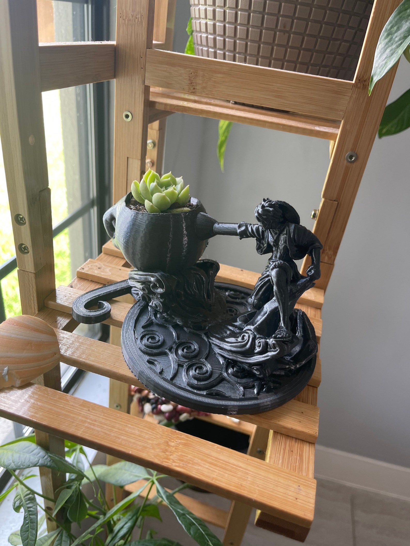 One Anime L Pot Plant Custom Succulent Stand Indoor Inches Tall - Etsy