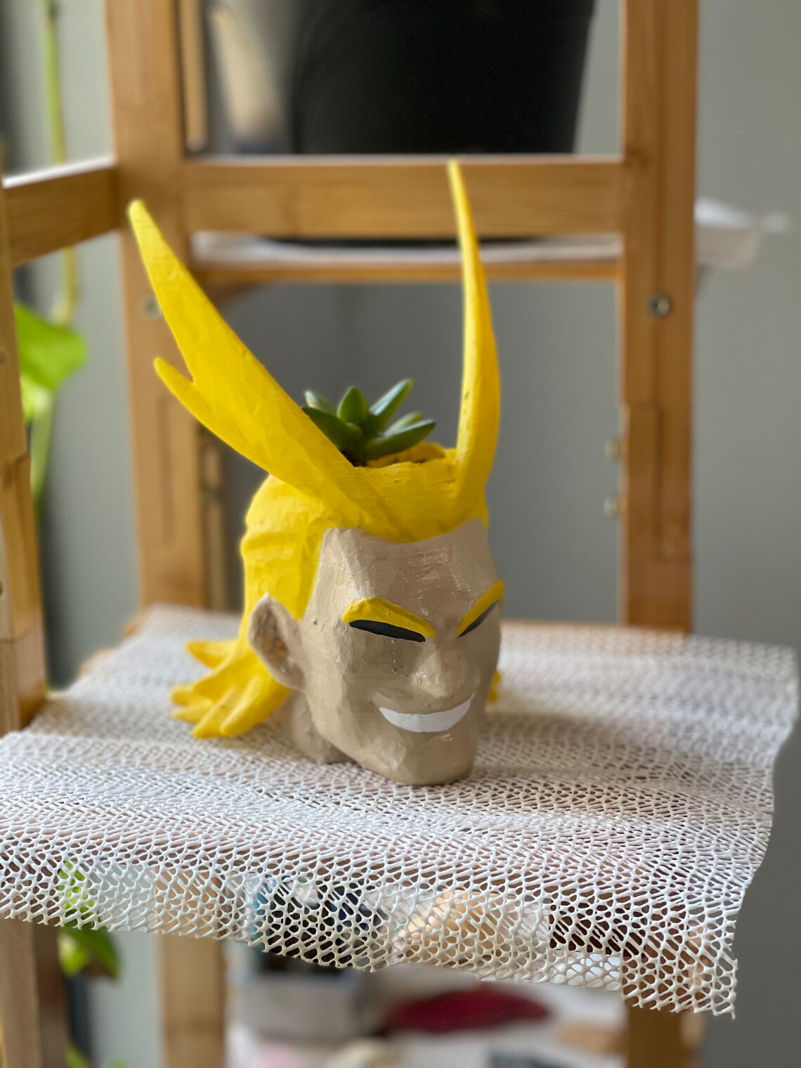 Superhero Head Pot Plant Custom Succulent Stand Indoor Inches - Etsy