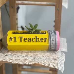 Personalized Custom Pencil Pot Plant Custom Succulent Stand Indoor ...