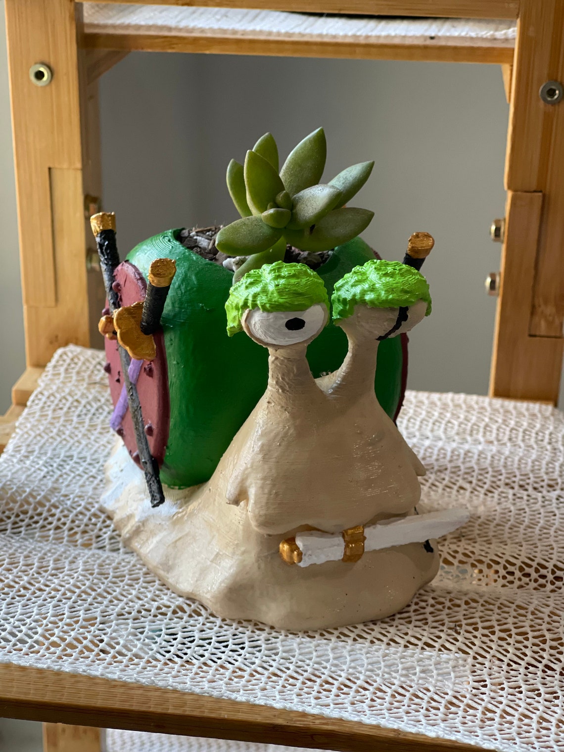 Snail 3 Pot Plant Custom Succulent Stand Indoor Inches Tall - Etsy